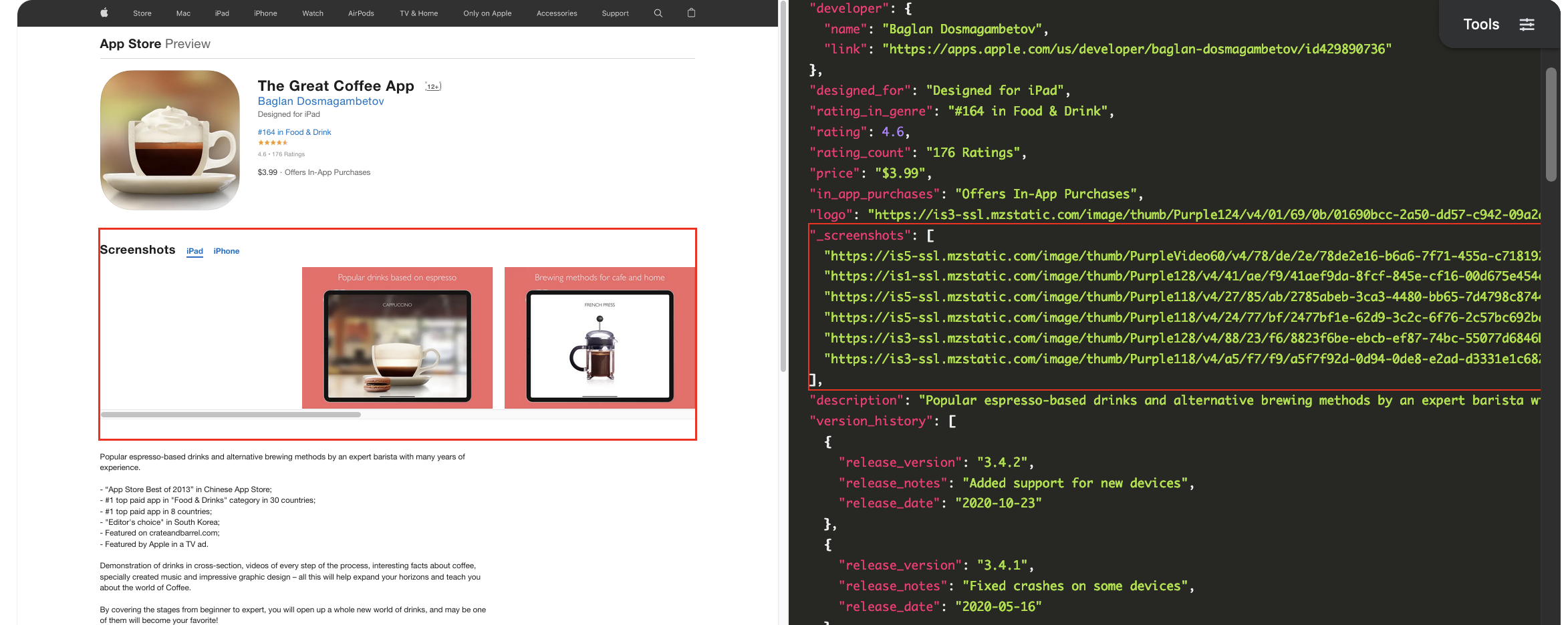 [Apple Product API] `ipad_screenshots` key is served as `_screenshots` · Issue #586 · serpapi ...