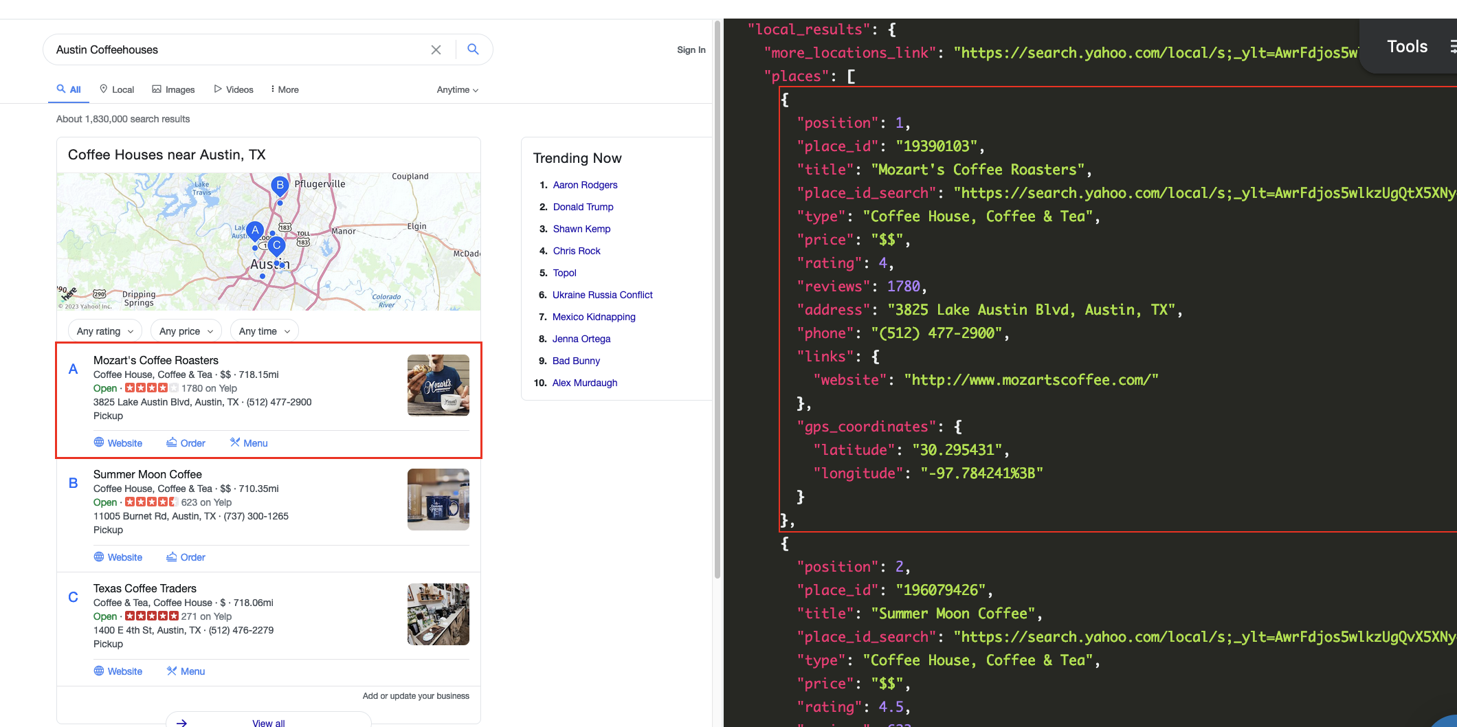 [Yahoo Search API] `menu`, `directions` and other dynamic keys are not parsed · Issue #705 ...