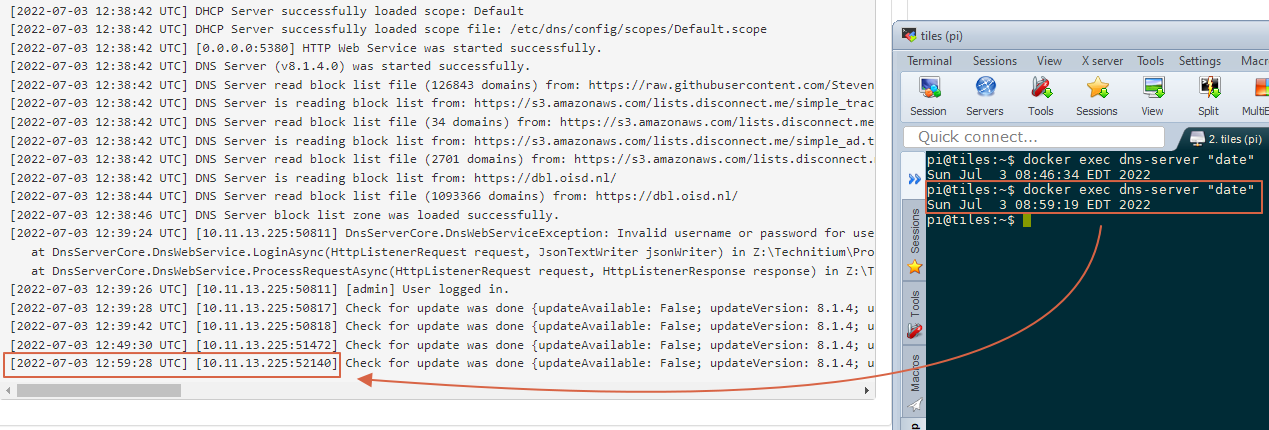 docker: local date logging not working properly · Issue #426 · TechnitiumSoftware/DnsServer · GitHub