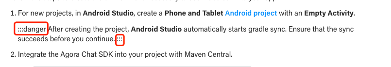 Admonitions are not rendered properly · Issue #78 · AgoraIO/Docs-Source · GitHub