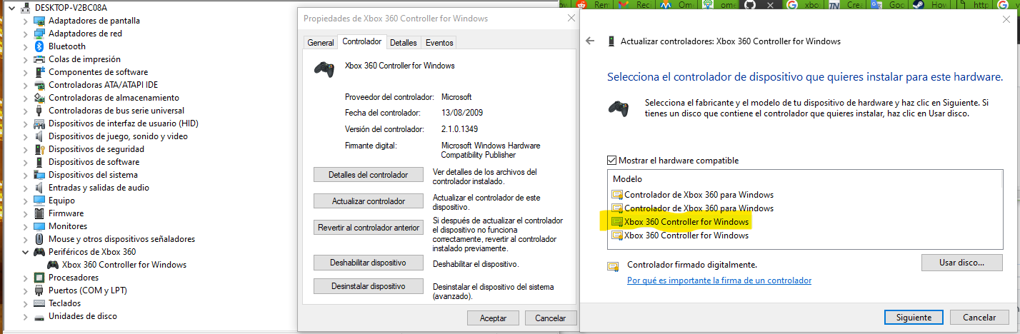The Xbox 360 Virtual Controller has "No Driver Installed" after Turn off/Disconnect the ds4 ...