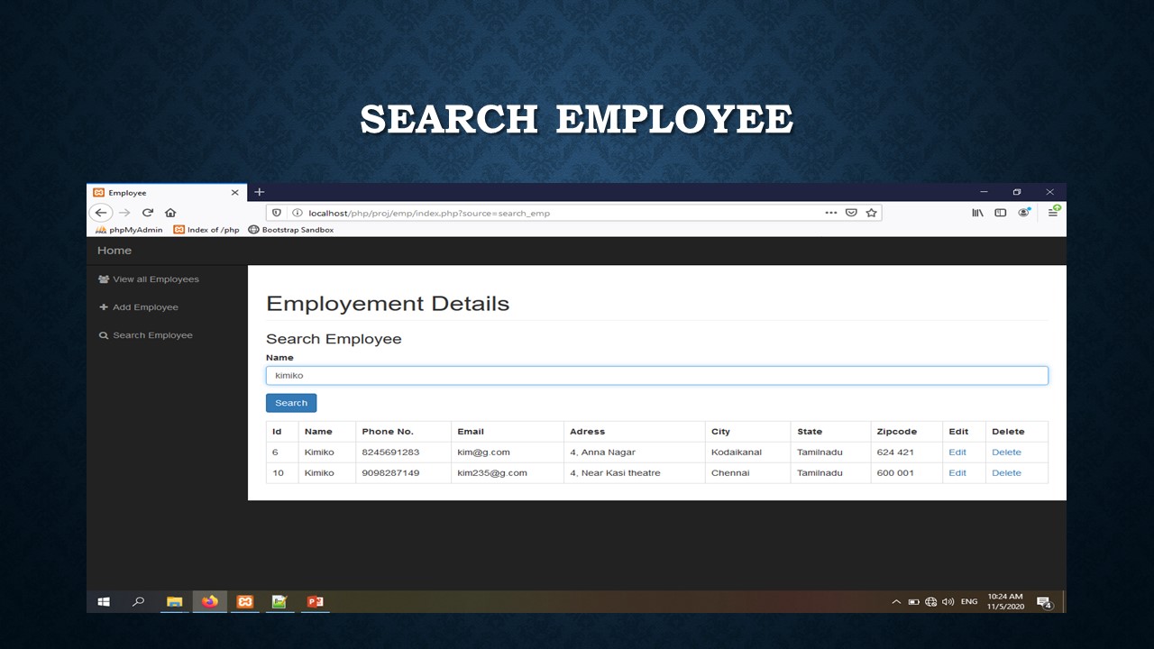 GitHub - Surya235/Employment-Management-System: The Employee Management System is used to view ...