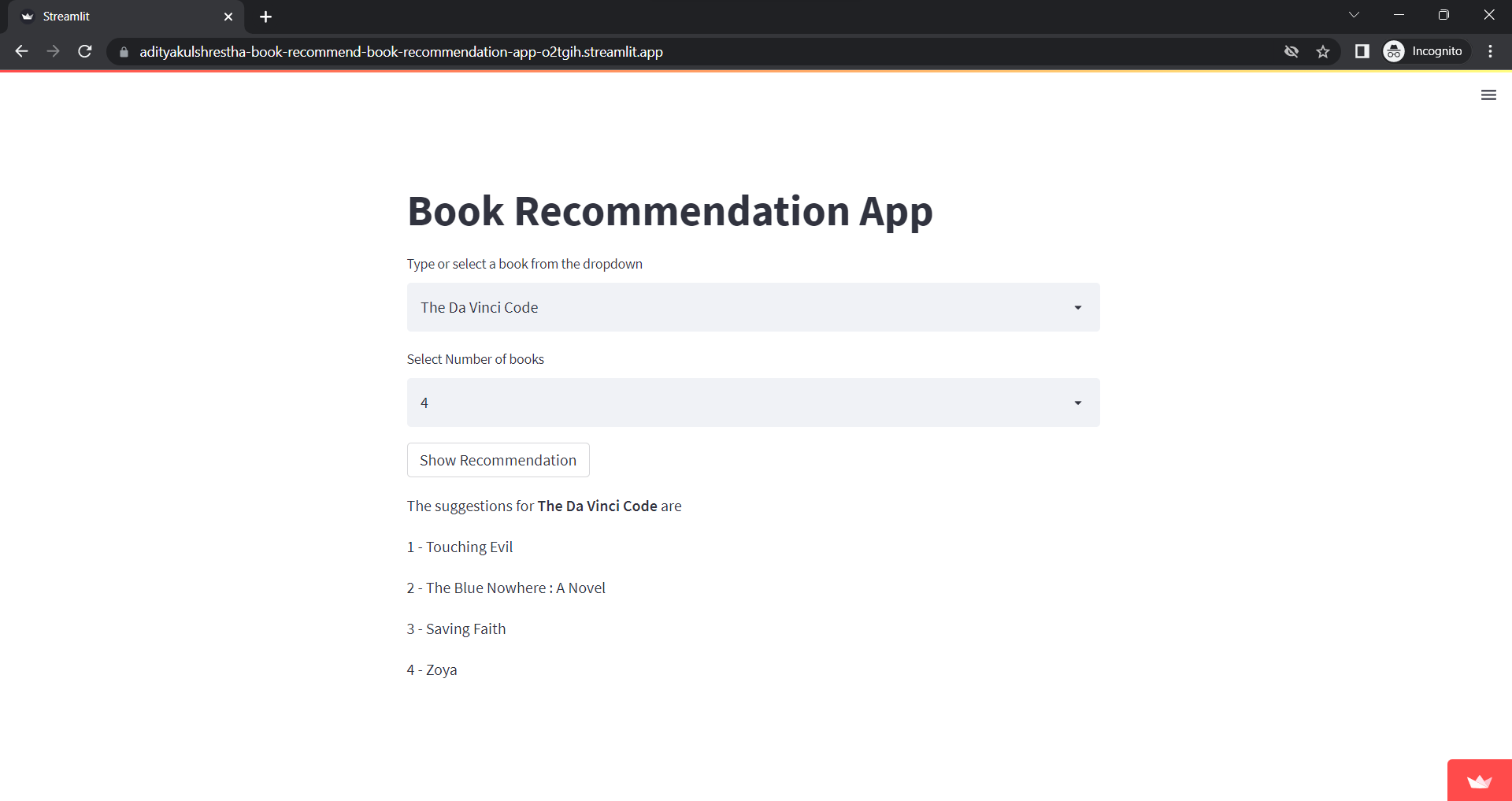 GitHub - AdityaKulshrestha/Book-Recommender-System: Get the book ...