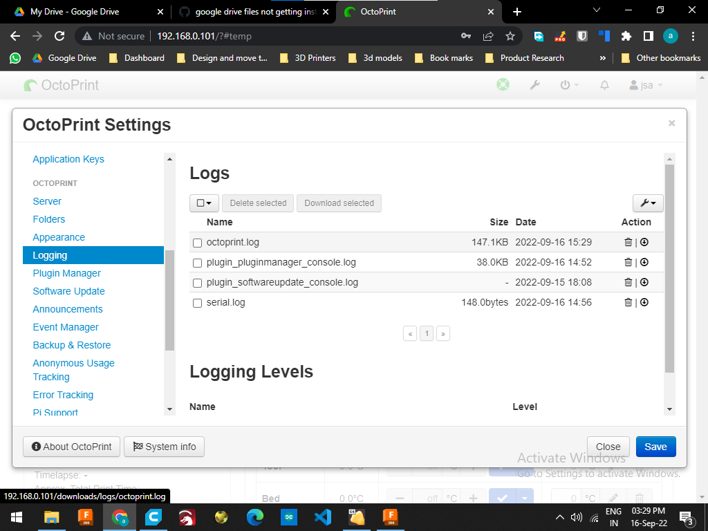 google drive files not getting installed · Issue #15 · jneilliii/OctoPrint-GoogleDriveFiles · GitHub