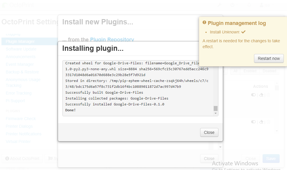 Trouble Installing · Issue #17 · jneilliii/OctoPrint-GoogleDriveFiles · GitHub