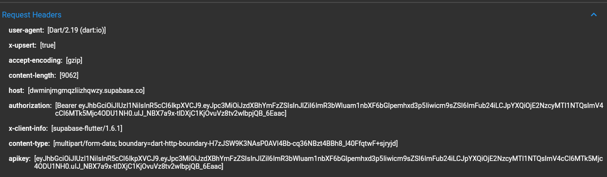 Auth token is not set correctly in storage, functions and realtime clients, when resuming a ...