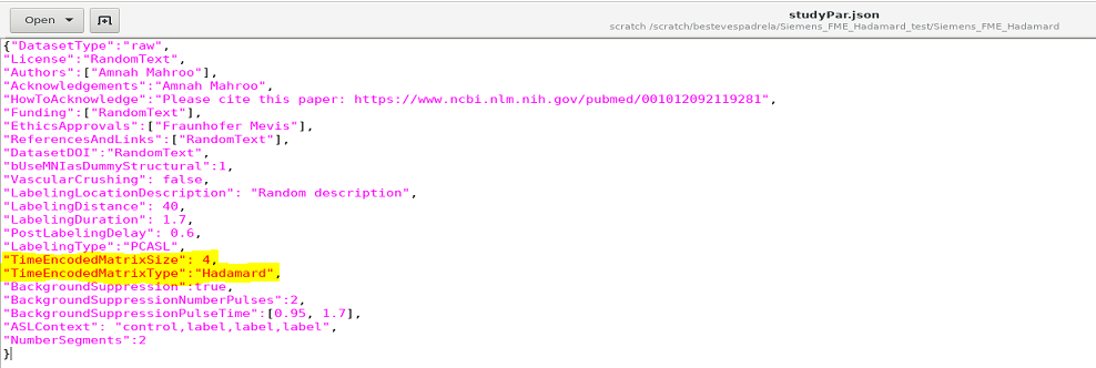 Hadamard decoding: json fields for Hadamard/multiTE & multiPLD · Issue #639 · ExploreASL ...