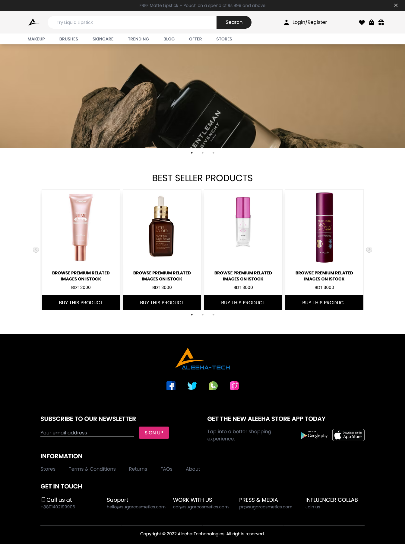 GitHub - zeon-X/Sugar-Cosmetics-Clone-Ecommerce-Client-Site: E-commerce Project for aleeha-tech ...