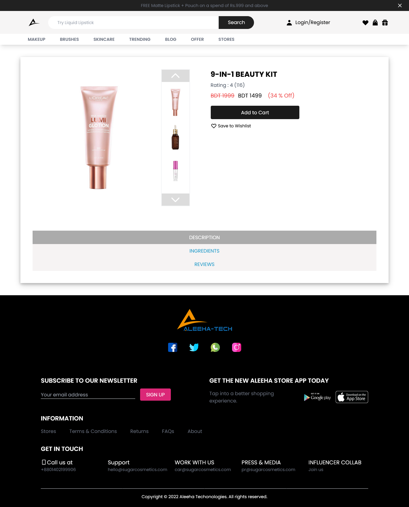 GitHub - zeon-X/Sugar-Cosmetics-Clone-Ecommerce-Client-Site: E-commerce ...
