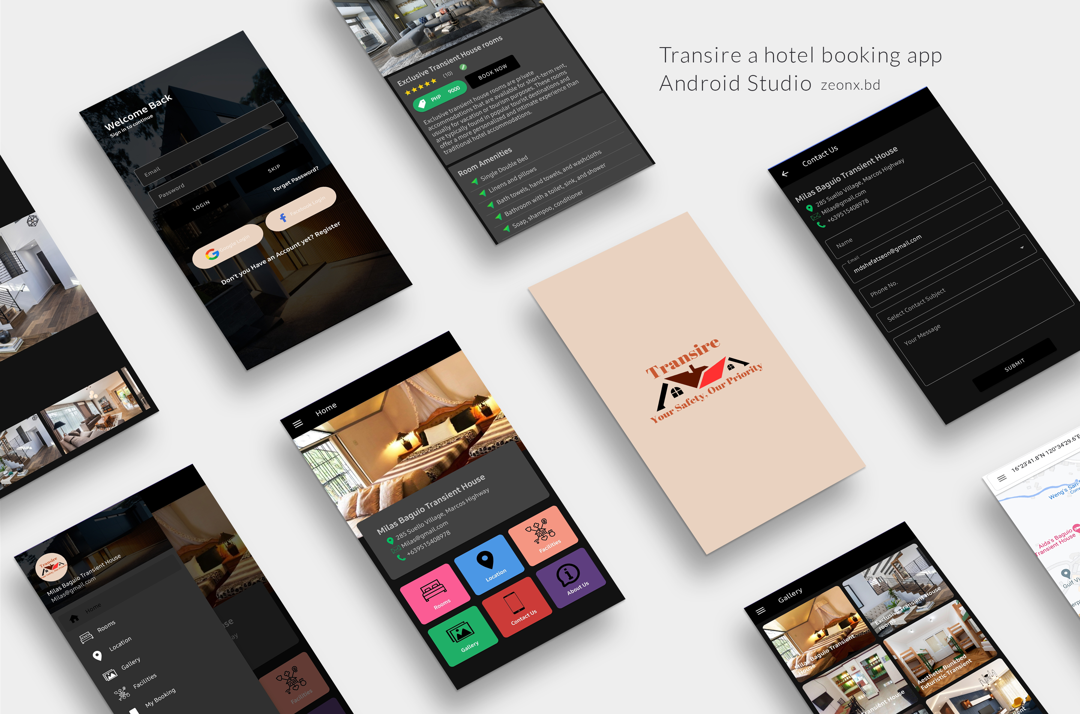 GitHub - zeon-X/transire_hotel_booking_app: Transire is a room booking app developed using ...