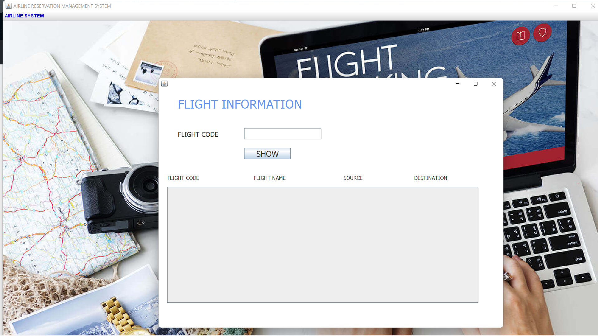 GitHub - MG1902/Airline-Reservation-System: It is a Java-based GUI ...
