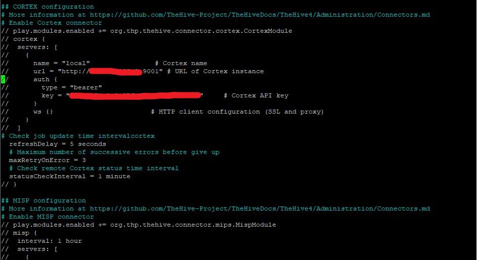 Unable To Link Thehive 4 And Cortex 3 · Issue 311 · Thehive Project Cortex · Github