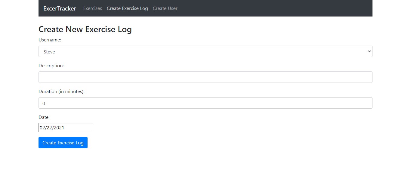 GitHub - xosteve26/MERN-Exercise-Tracker: A simple exercise tracker made using MONGO-DB ...