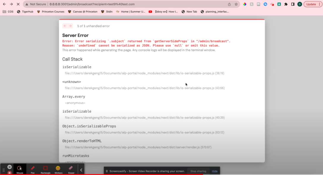 (L) admin-broadcast-server-error · Issue #190 · Hack4Impact-Princeton ...