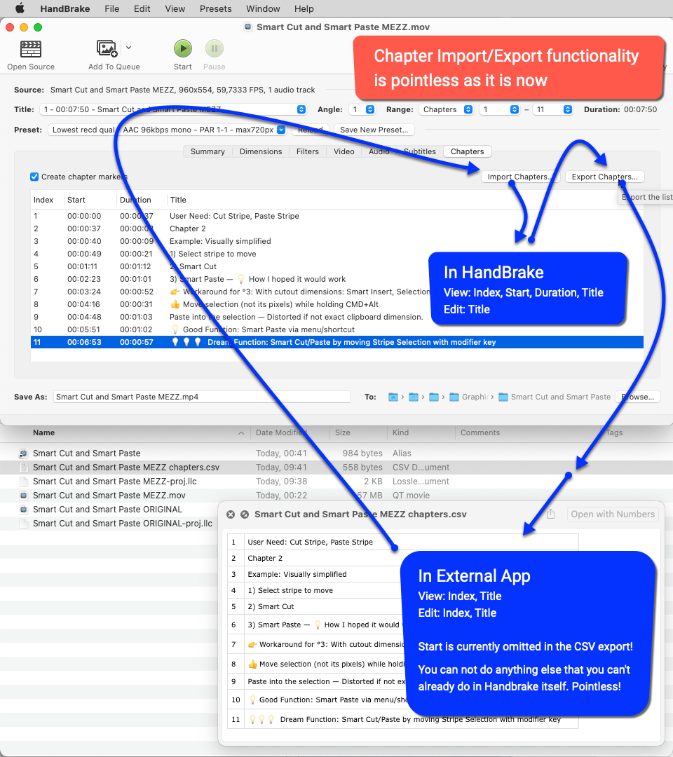 Chapter Import / Export as it is now is pointless: Proposals how to ...