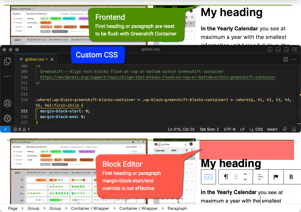 Make custom CSS with direct child selector `>` work in Editor Runtime by compensating ...