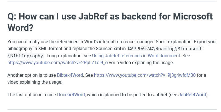 Link in FAQ for "using-jabref-references-in-word-documents" leads to nowhere · Issue #372 ...