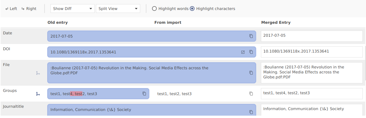Duplicate Manager - Show Diff - Highlight characters --> highlights wrong characters · Issue ...