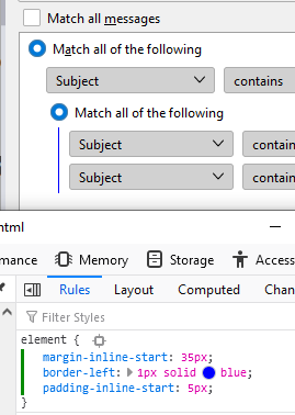 Clarify Filter UI's nesting levels · Issue #133 · Betterbird/thunderbird-patches · GitHub
