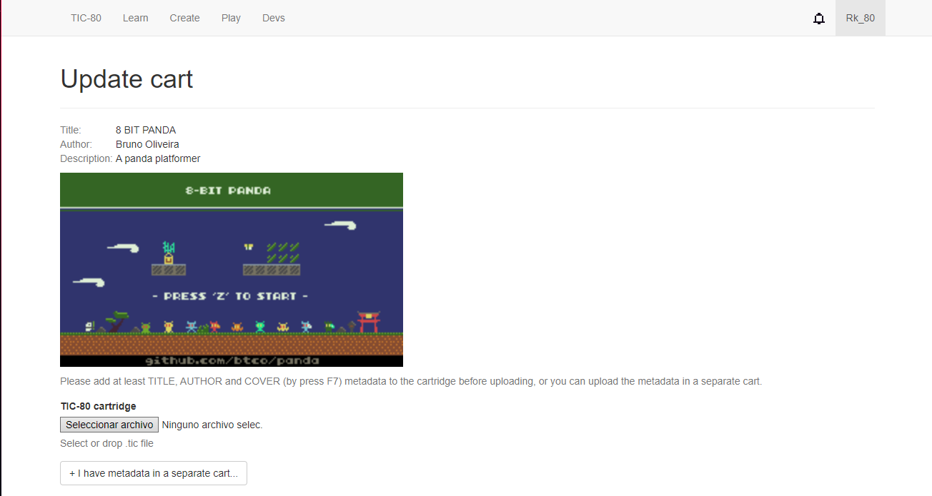 Really easy "hacking" · Issue #1963 · nesbox/TIC-80 · GitHub