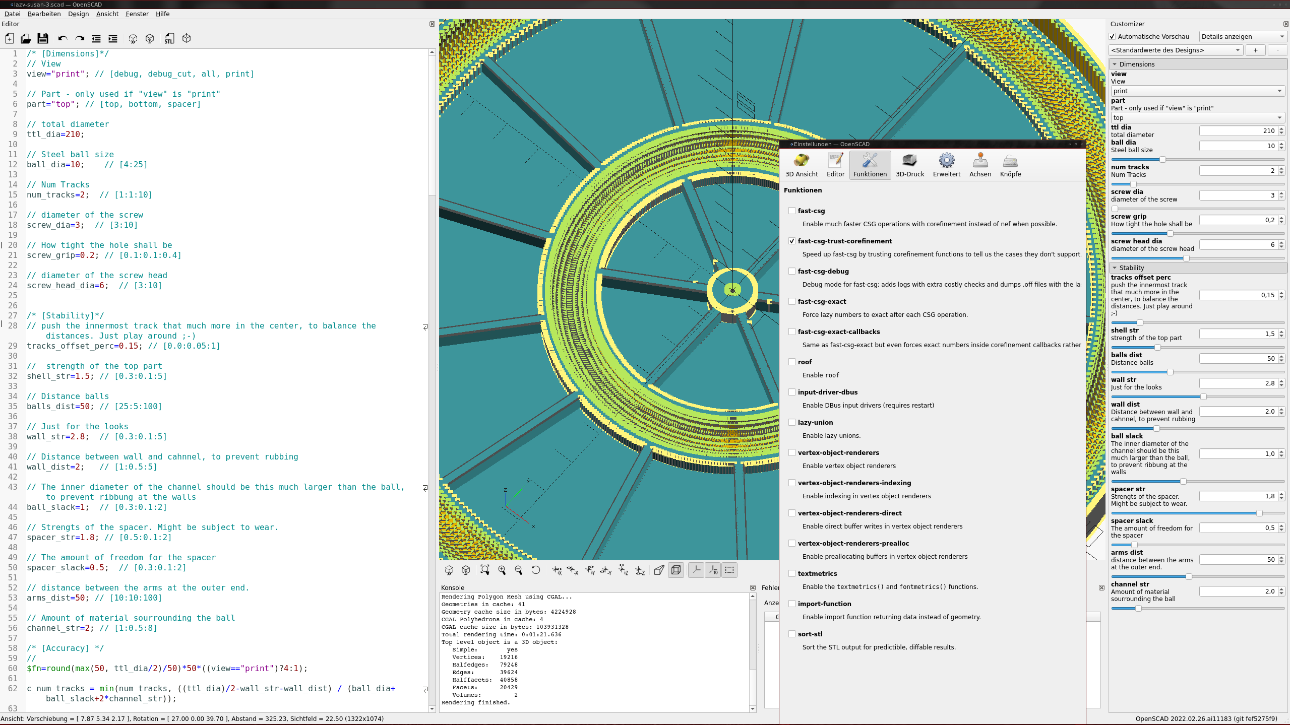 Incomplete render with fast-csg-trust-corefinement and fast-csg being set · Issue #4150 ...