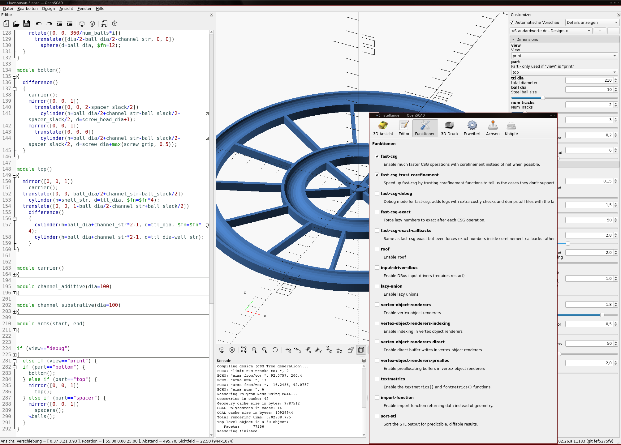 Incomplete render with fast-csg-trust-corefinement and fast-csg being set · Issue #4150 ...