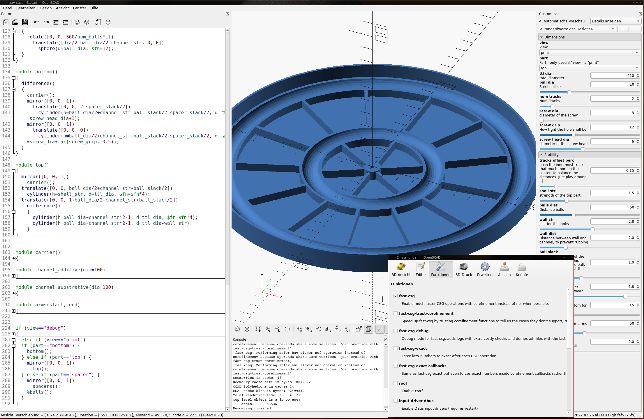 Incomplete render with fast-csg-trust-corefinement and fast-csg being set · Issue #4150 ...