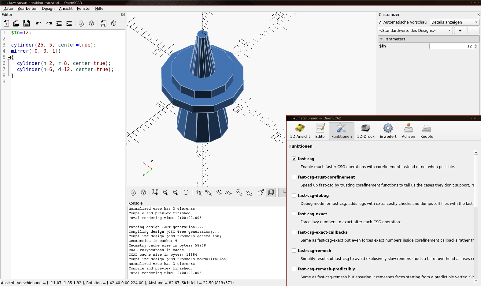 Incomplete render with fast-csg-trust-corefinement and fast-csg being set · Issue #4150 ...