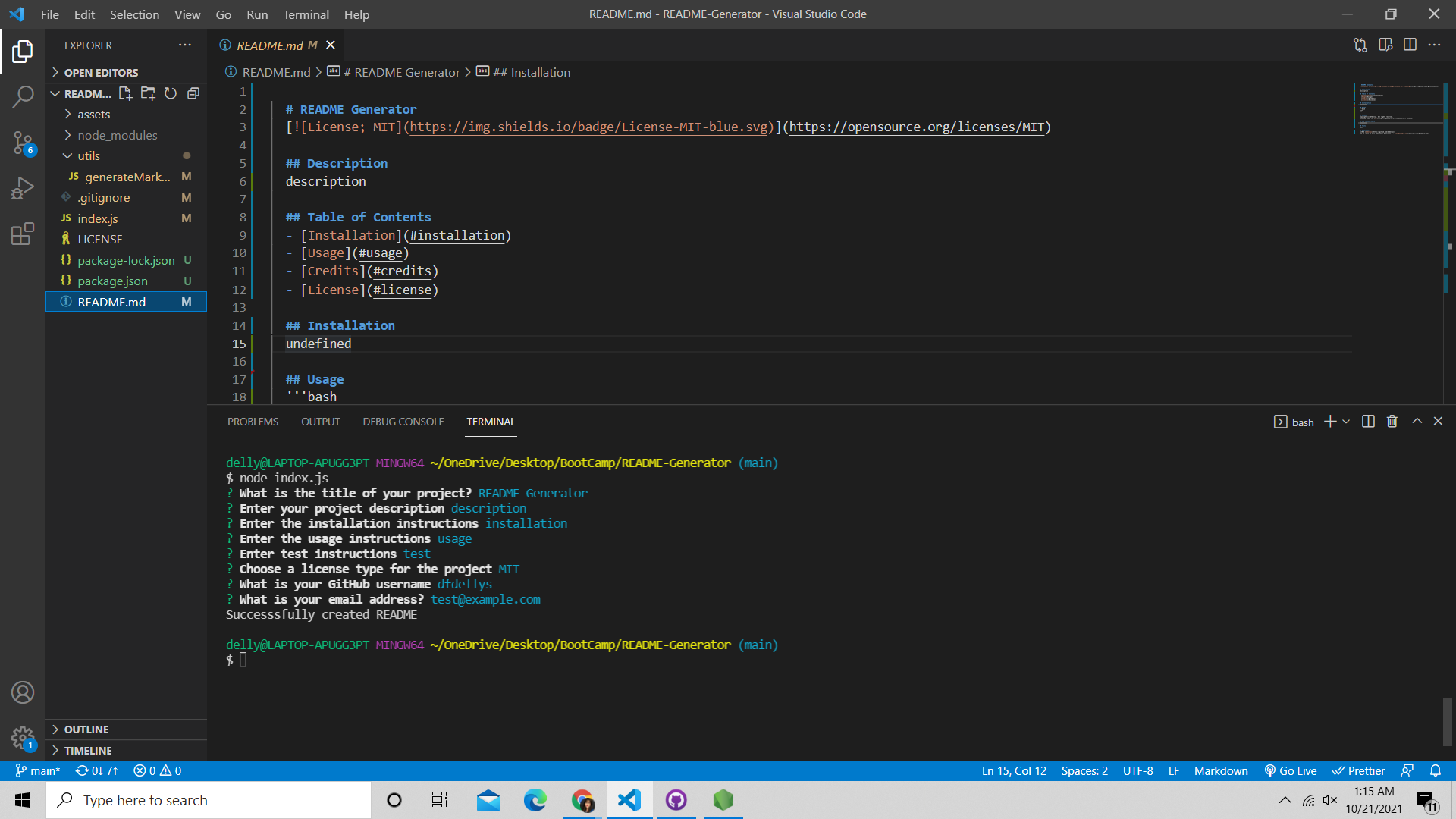 GitHub - dfdellys/README-Generator GitHub - dfdellys/README-Generator