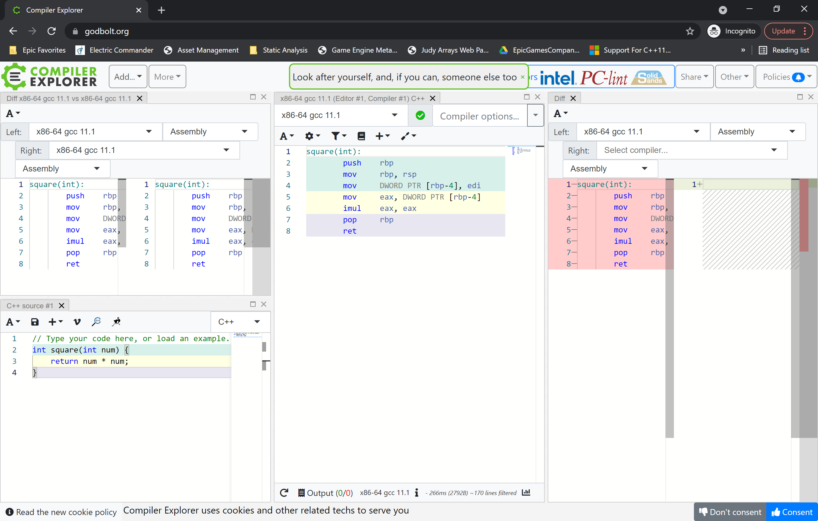 Bug Diff View Seems Broken · Issue 2782 · Compiler Explorercompiler Explorer · Github