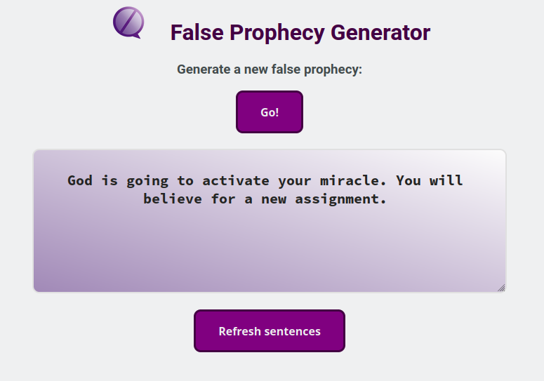 GitHub - markansandwich/fpgen: false prophecy generator