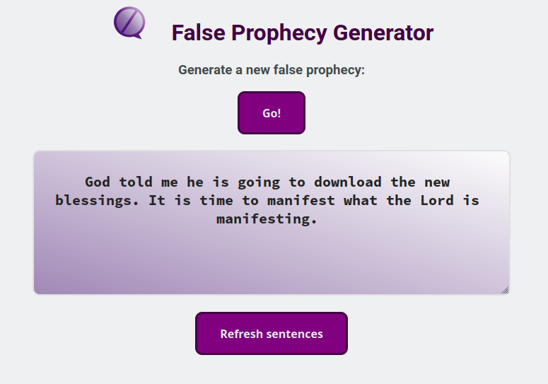 GitHub - markansandwich/fpgen: false prophecy generator