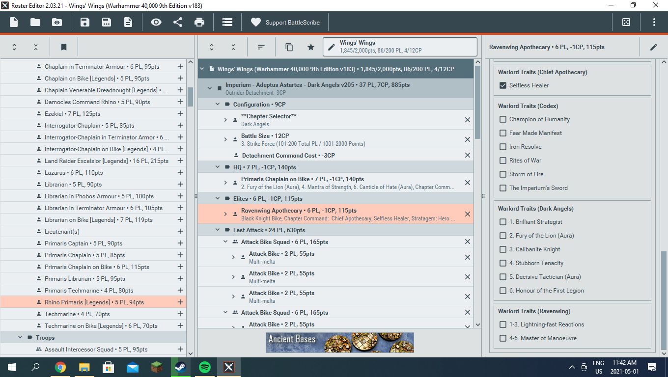 Sammael missing from Dark Angels Lists · Issue #9779 · BSData/wh40k-9e ...