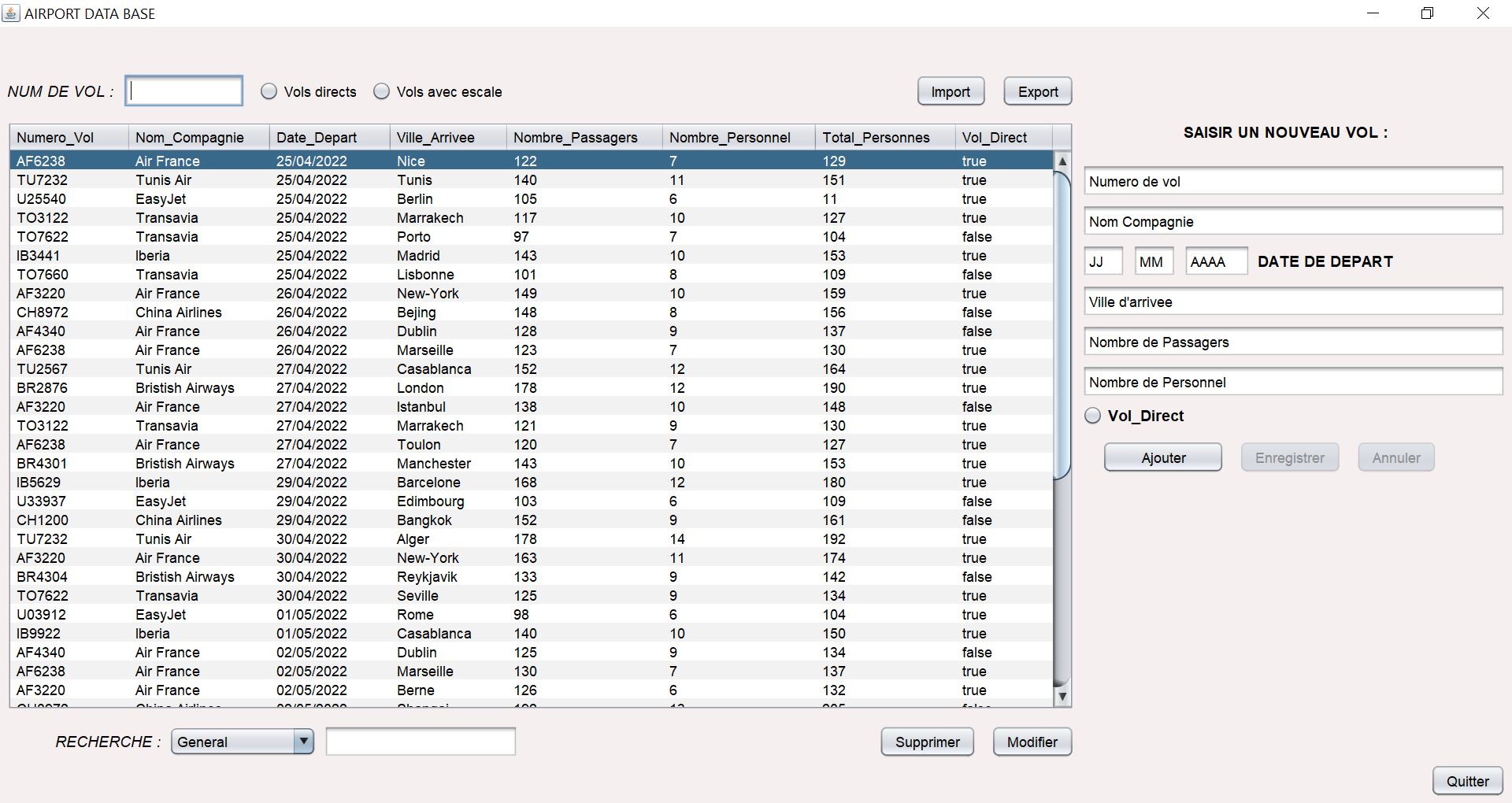 GitHub - TomH-User/Airport-Management-Interface