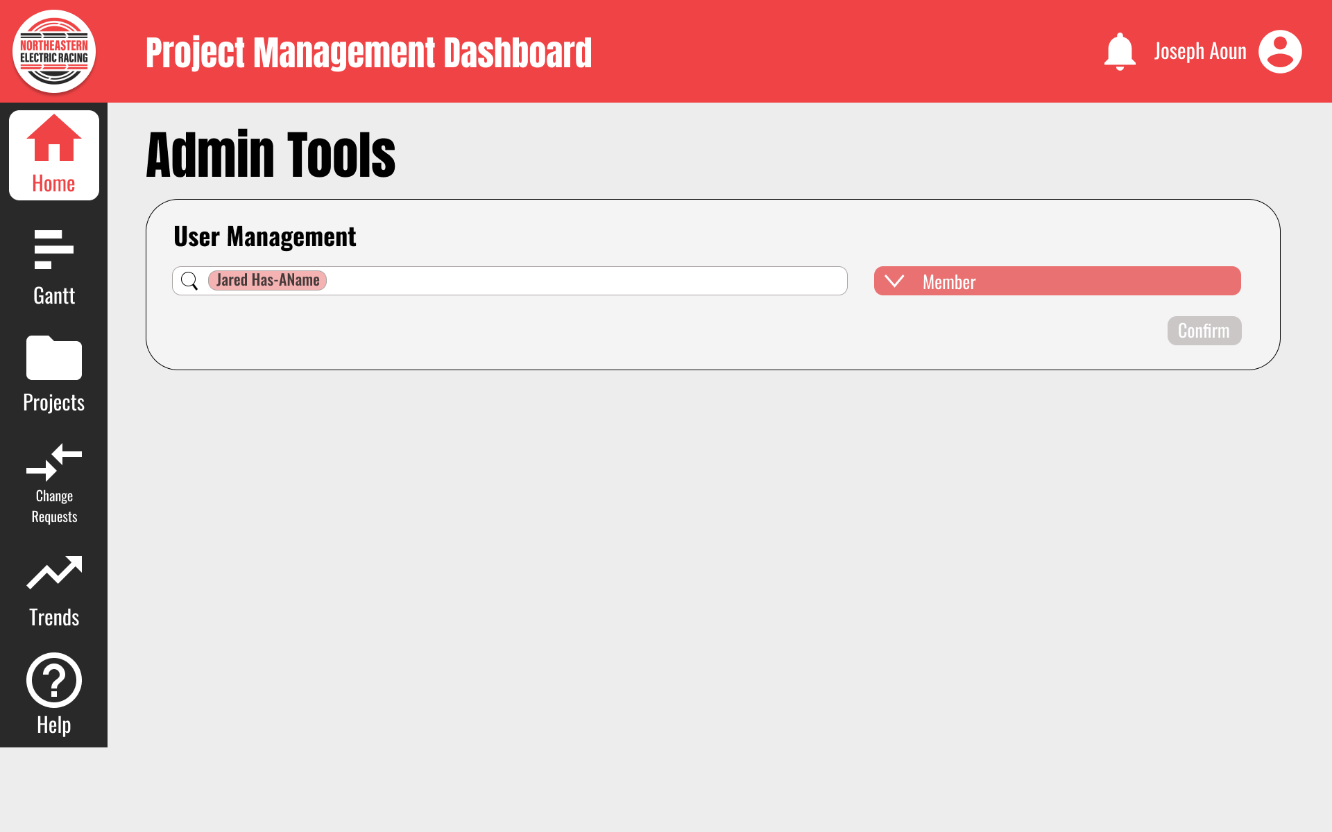 User Management - Create Admin Tools Page · Issue #293 · Northeastern-Electric-Racing/FinishLine ...