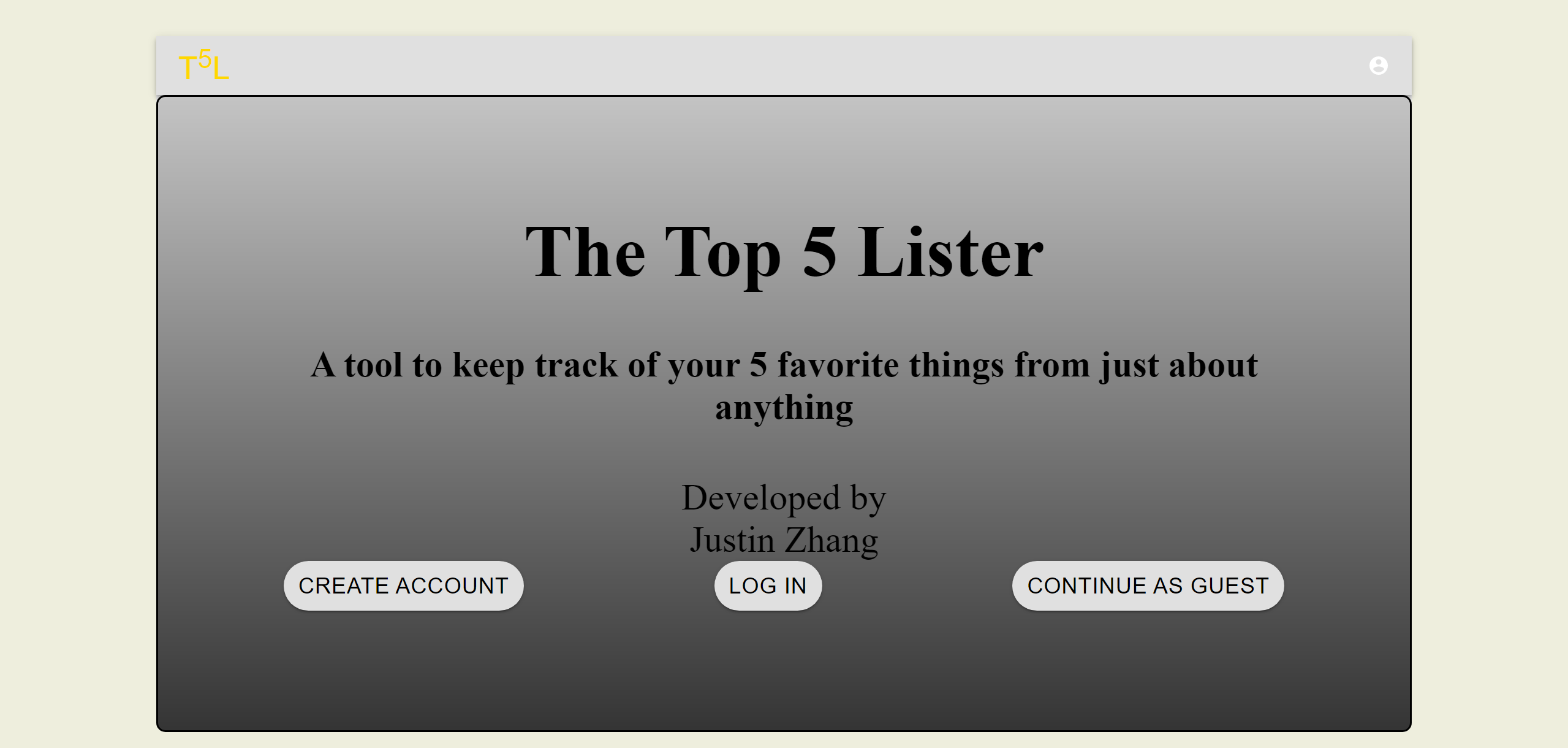 GitHub - justwzhang/Top5ListsFinal