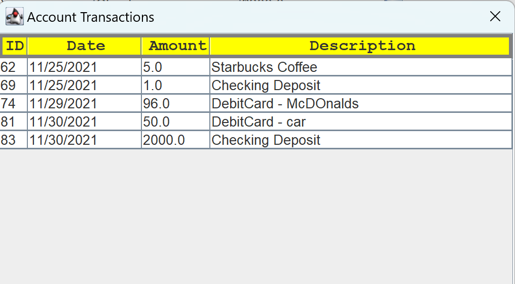 GitHub - arnoldlev/Banking: GUI interface bank simulation program