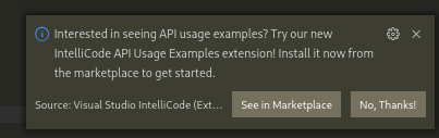 Option to disable "Interested in API usage examples?" toast · Issue #329 · MicrosoftDocs ...