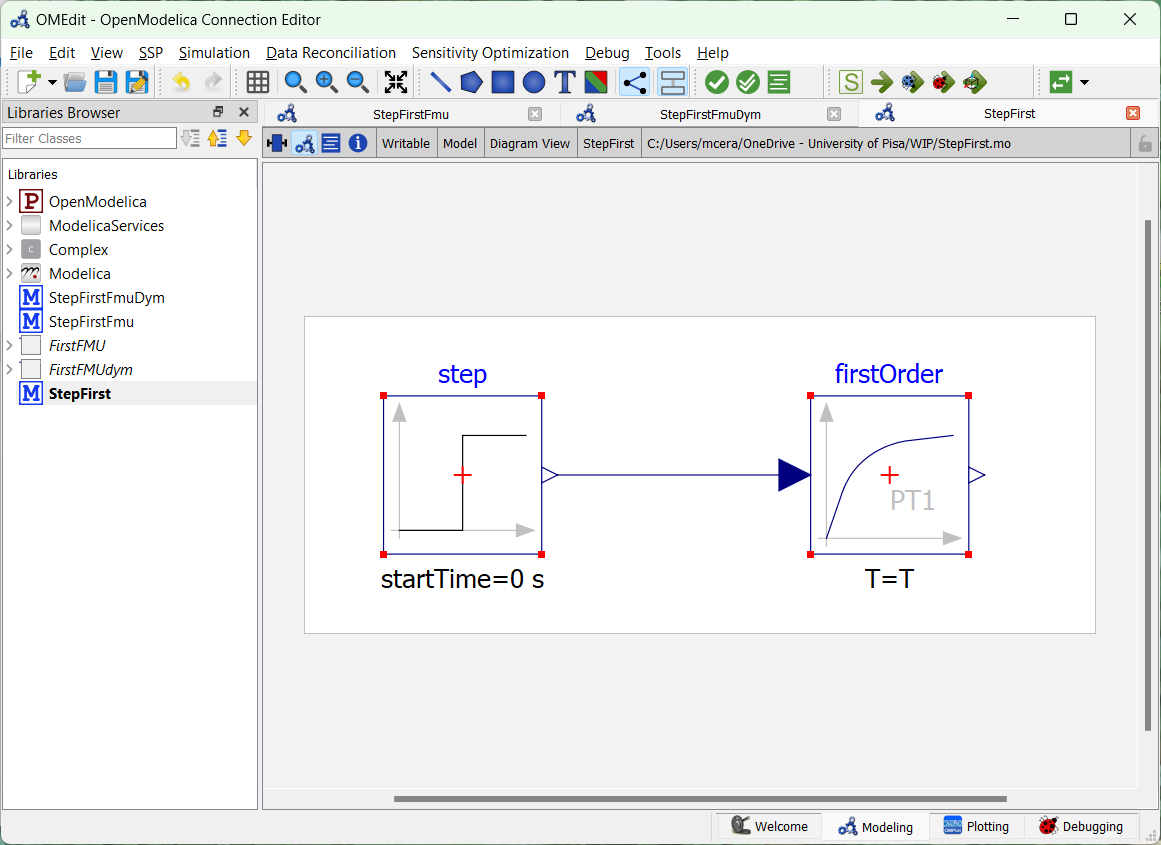 OMEdit can not run models with imported FMUs even in simple cases · Issue #9918 · OpenModelica ...