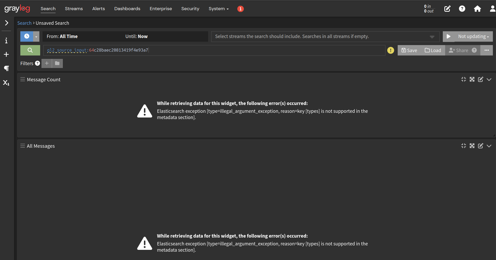 Graylog 50 Fails To Index Input Messages With Opensearch 2x · Issue 14236 · Graylog2graylog2