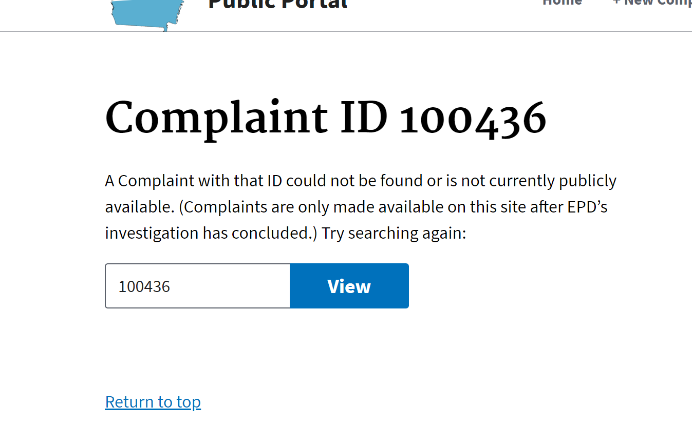 Make limited info on open complaints available on the public site · Issue #534 · gaepdit ...