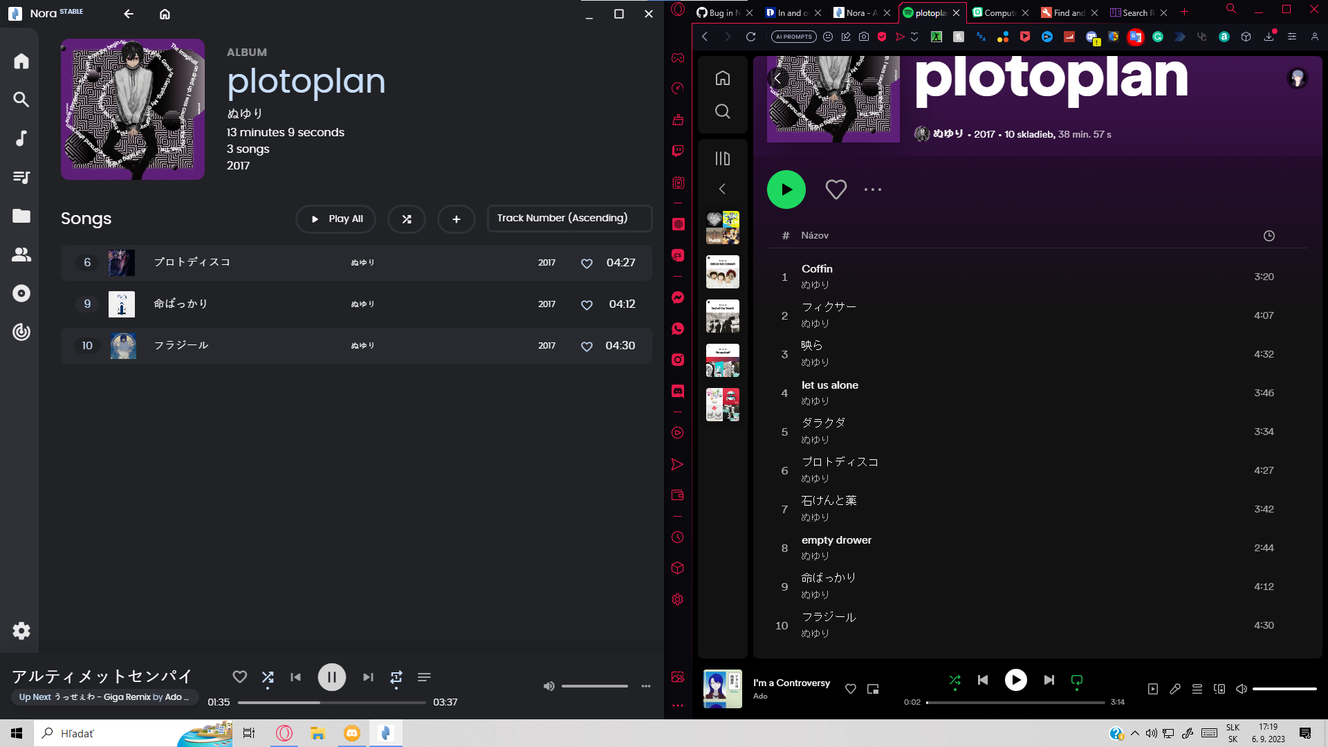 Feature Request for Nora - Actual song numbers in the Album View ...