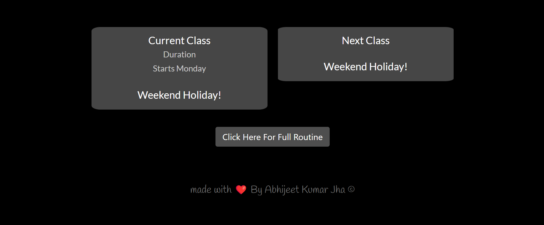 GitHub - AbhijeetJ2000/Live-Class-Routine-Tracker