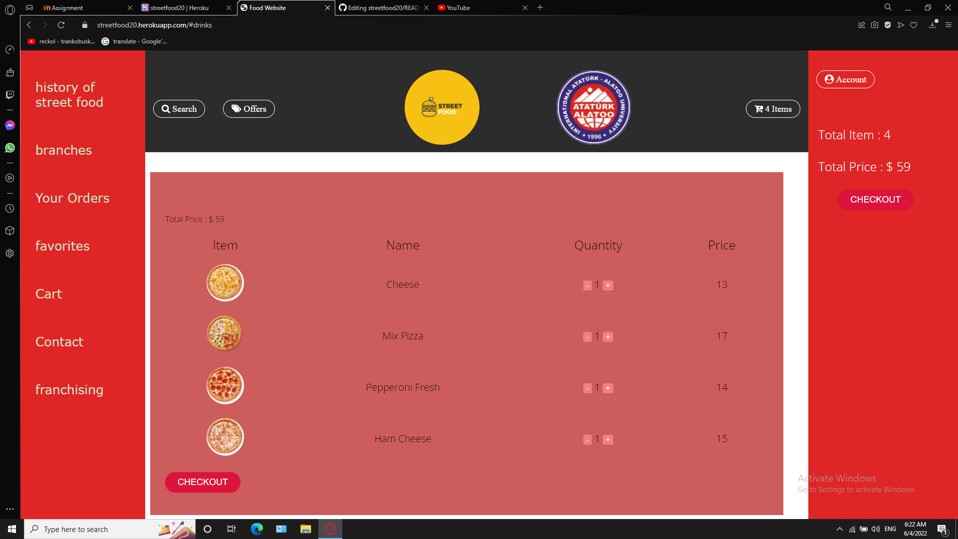 GitHub - AkifCanDUMAN/streetfood20: Web Programming Final Project