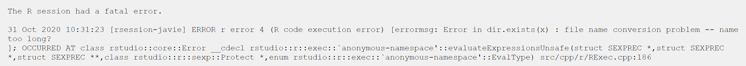Failure to load R when starting projects on Windows long path (versions ...