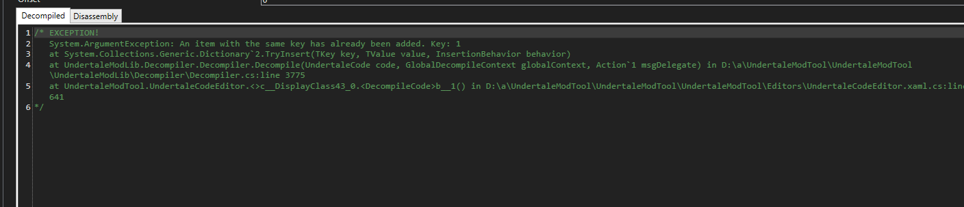 Cannot modify functions I previously created · Issue #1344 · UnderminersTeam/UndertaleModTool ...