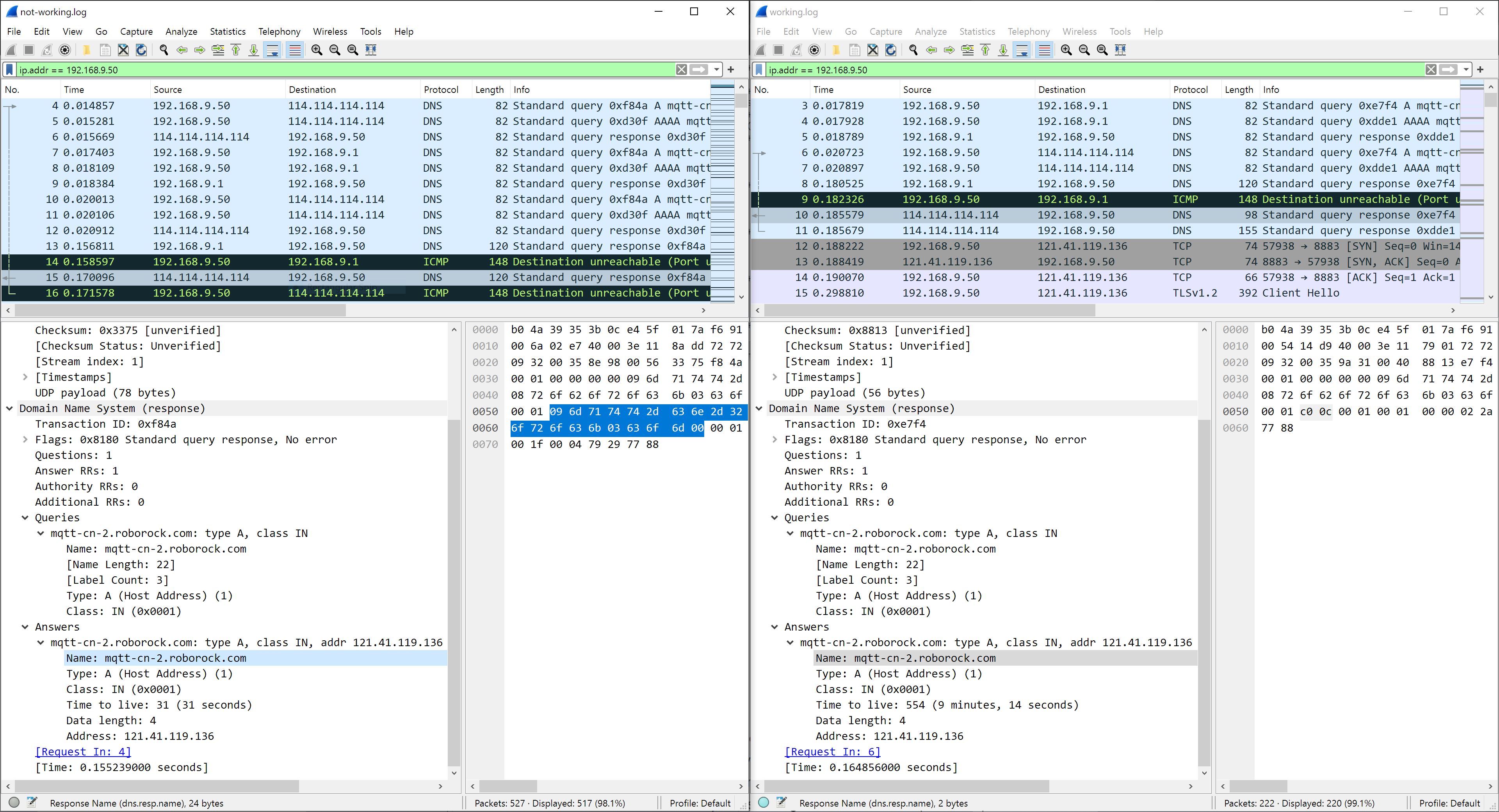 [v1.1-beta8] 被tun所劫持的dns请求被正确解析后，有些设备仍然会不停地请求 · Issue #144 · SagerNet/sing-box · GitHub