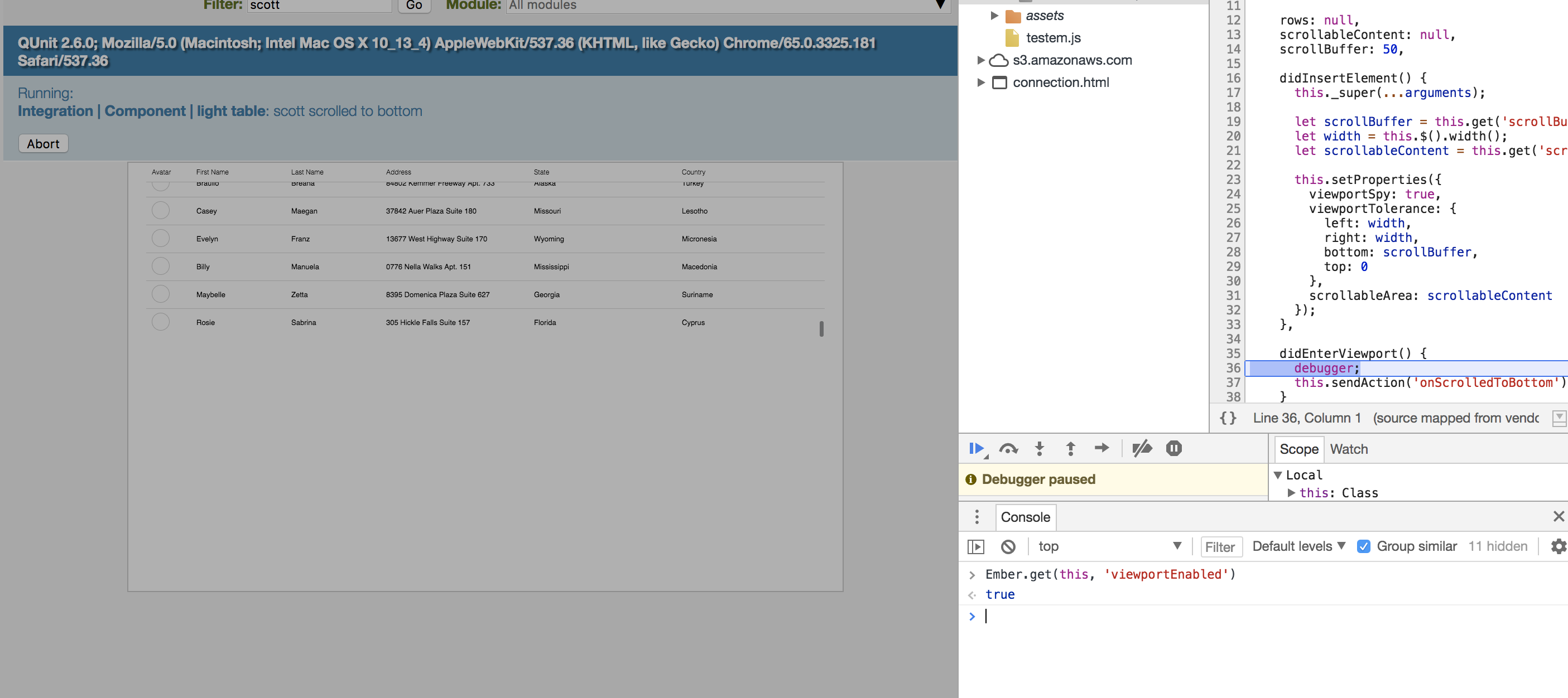 Scroll Container · Issue 201 · Adopted Ember Addonsember Light Table · Github
