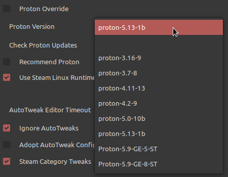 Wrong Proton version used; failure to detect official Proton versions ...