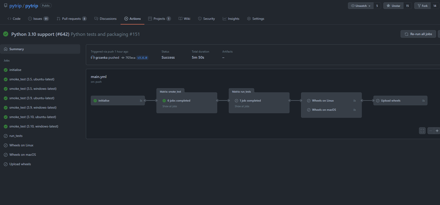 Fix deploy wheel packages to pypi server · Issue #643 · pytrip/pytrip · GitHub